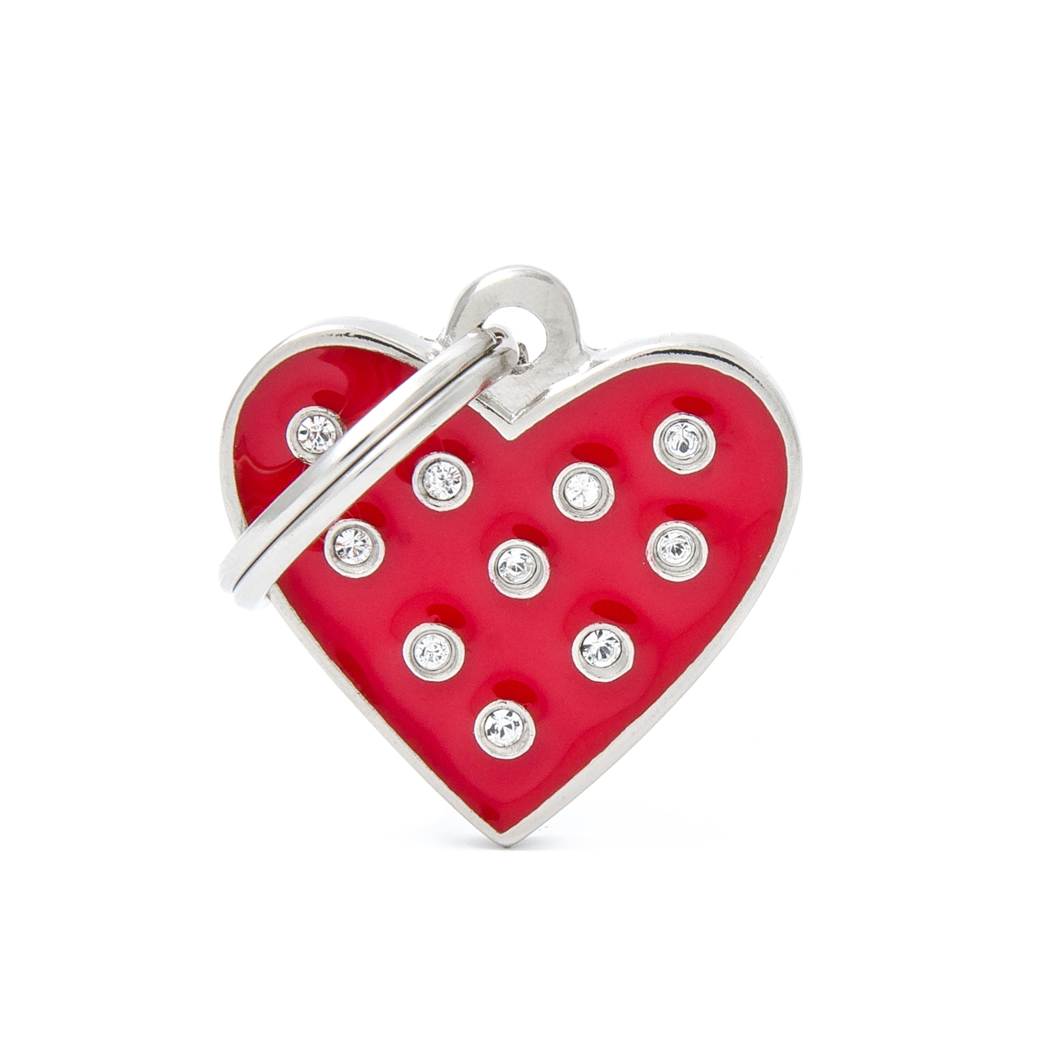 HEART - RED - DOG ID TAG - Doggie Tags
